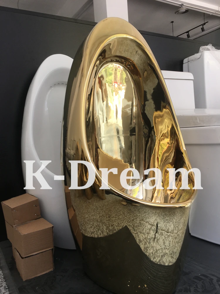 Popular Kd-g01u Wall-hung Urinal,Gold Plated Wc Urinal,Electroplating ...