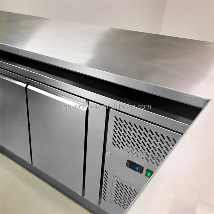 Snowland 3 Doors Workbench Top Refrigerator - 350L Capacity