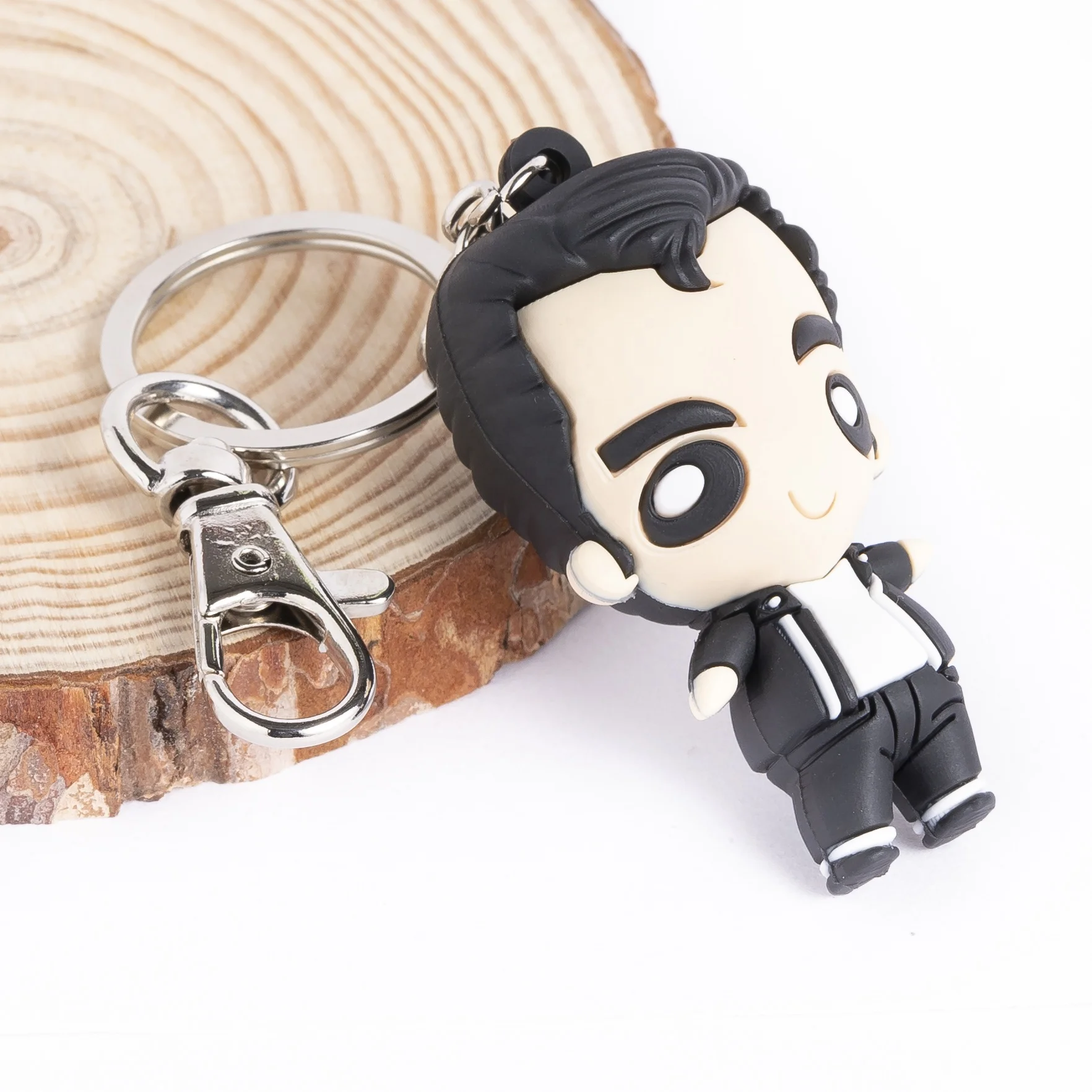 Custom Key Chain Cute logo Full 3D Soft PVC Promotion Gift Keychain ...