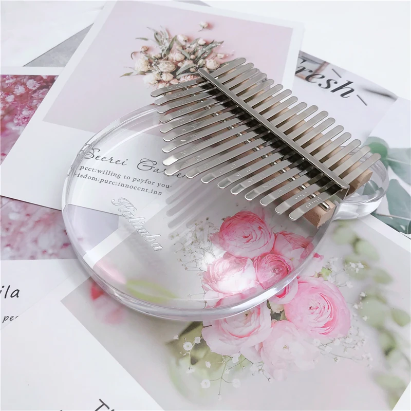 17 Keys Transparent Kalimba - Mini Music Instrument