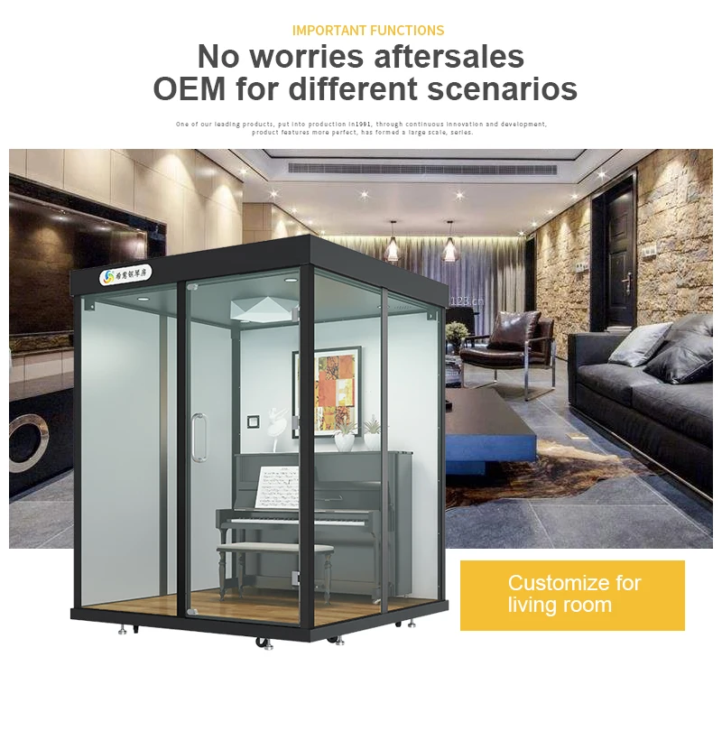 Soundproof Piano Booth - Acoustic Insulation & Privacy