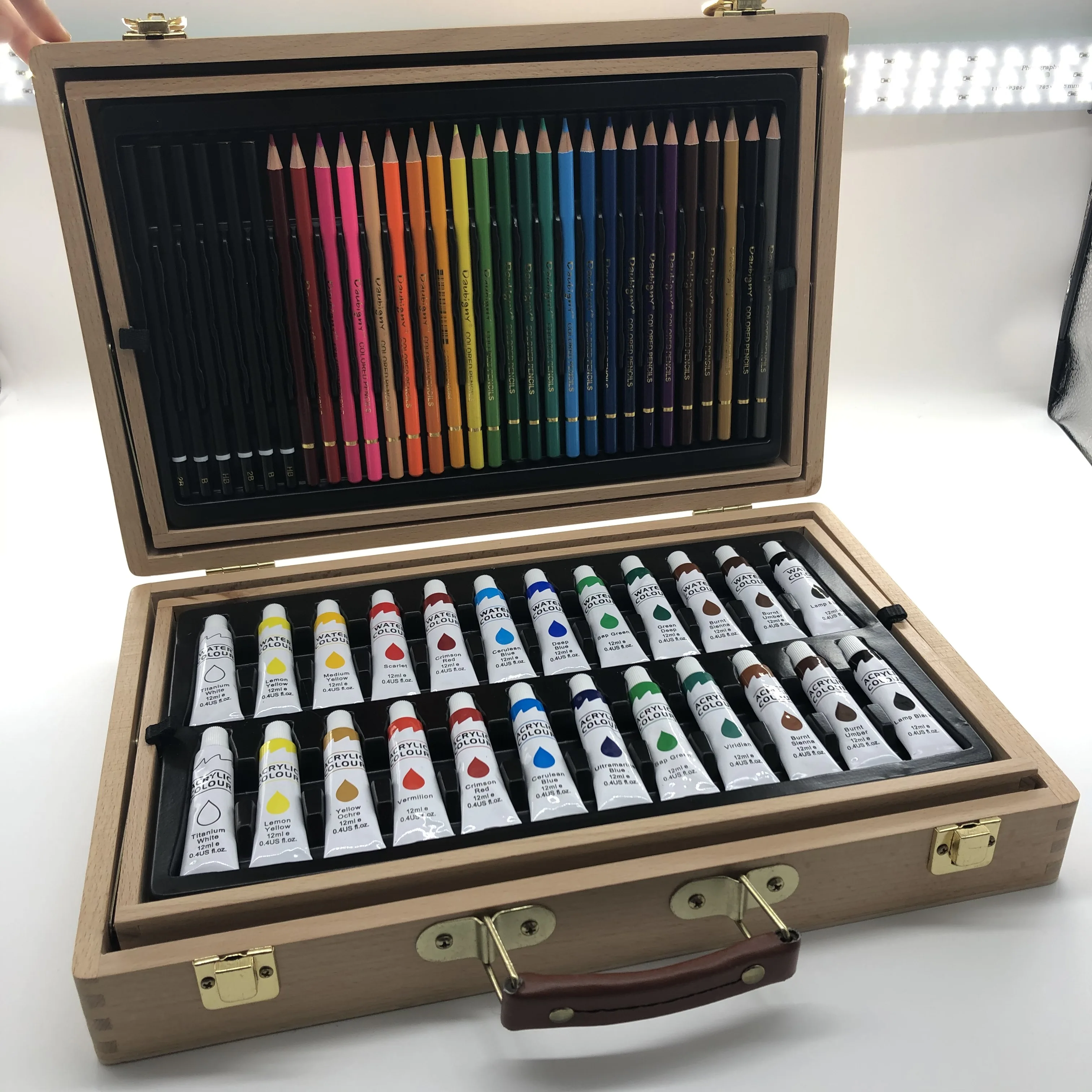 Wooden Box Kids Art Creativity Set Painting Set - Buy Painting Set ...