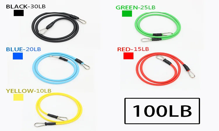 11pcs Different Types Of Tubing Band Resistance Exercise Bands Pull Up ...