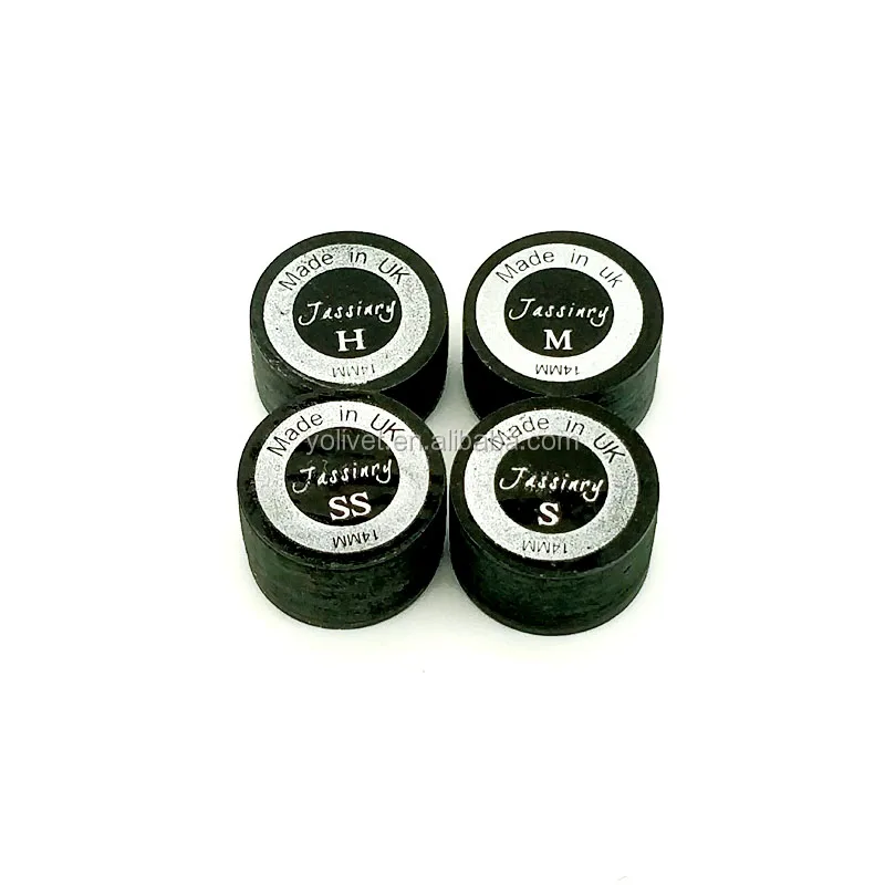 Original Jassinry 14mm Black Clear Pool Cue Tips - High Quality