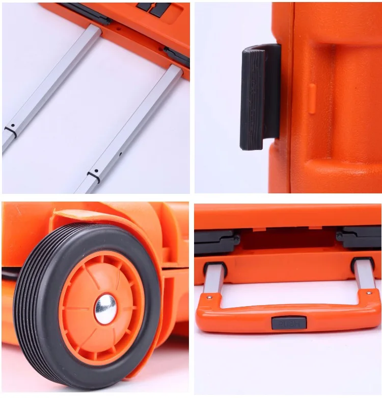 Cheap Multi-Use Household Shopping Go Cart/Plastic Rolling Go Carts ...