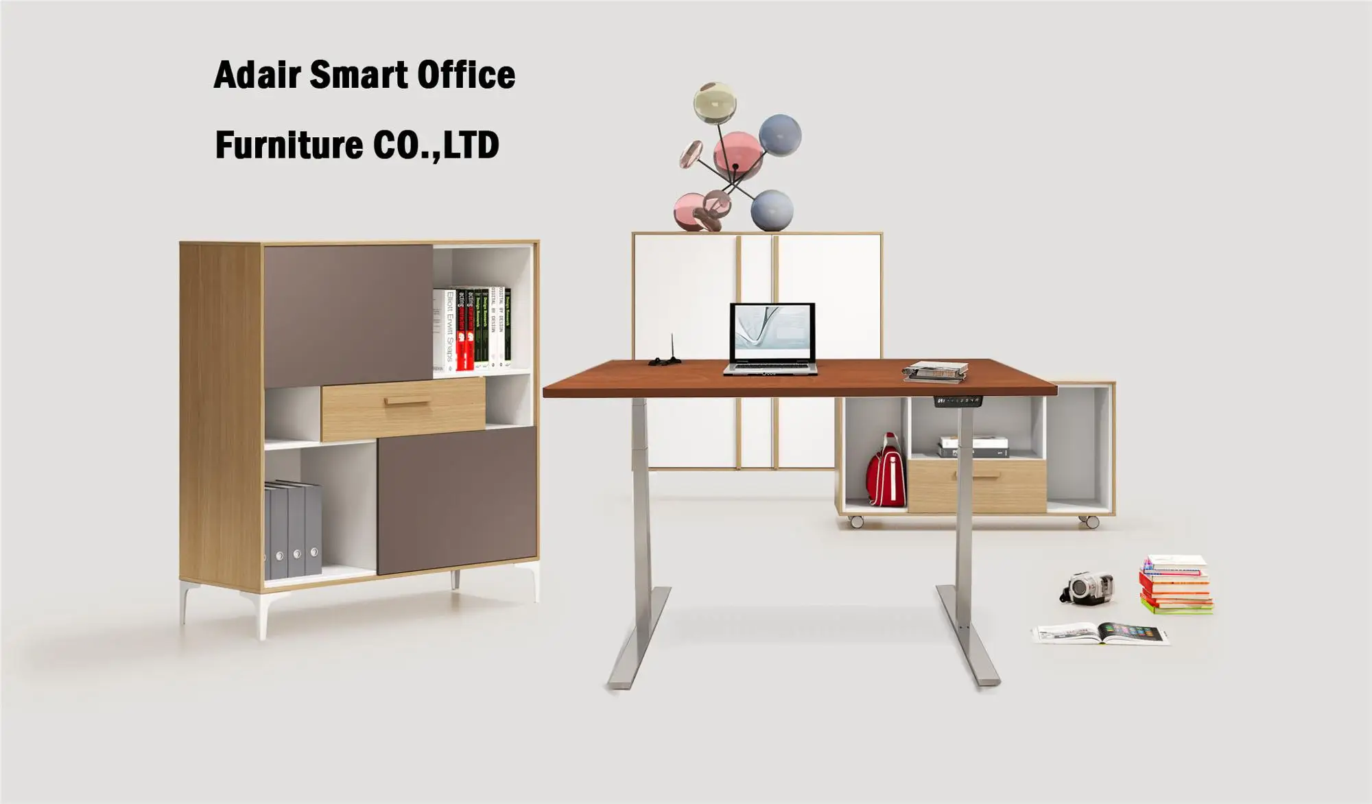 Smart Office Furniture Computer Space Saving Electric Height Adjustable ...