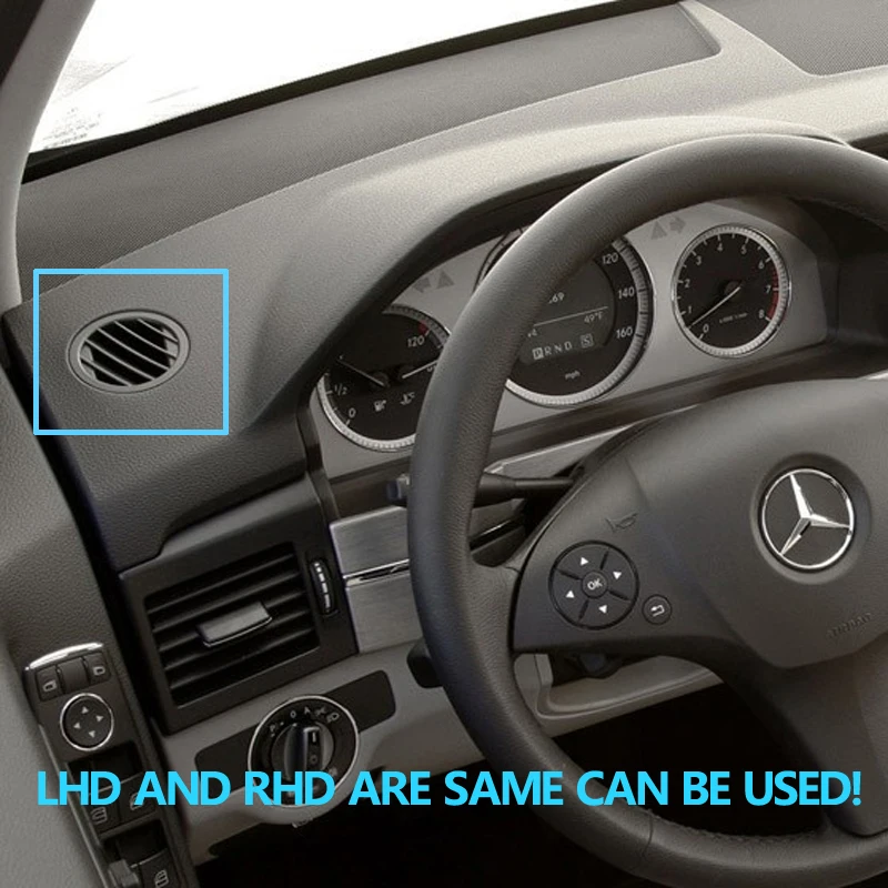 Dashboard Air Conditioner Small Round Ac Vent Grille Cover For Mercedes ...