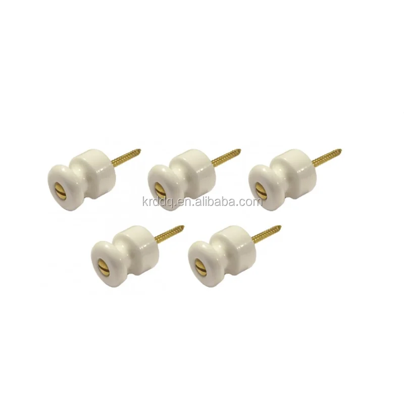 Retro White Porcelain Cable Holder For Fixing Cables,Ceramic Wire Clip ...