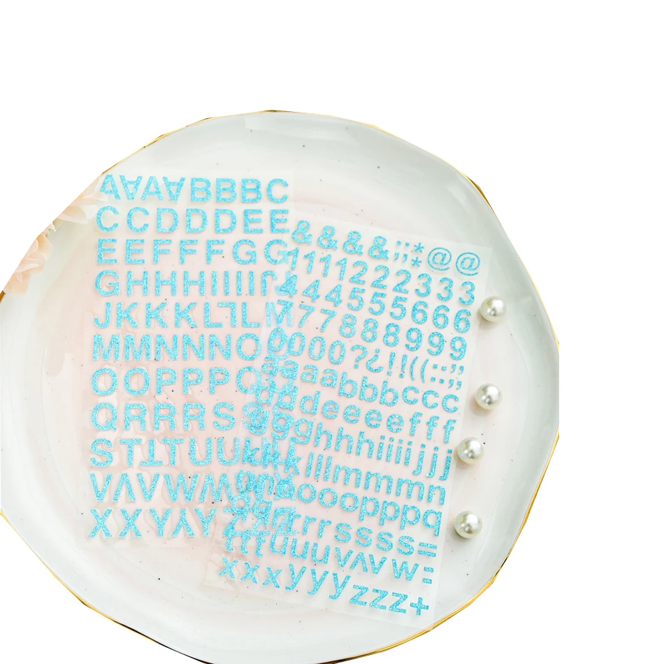 Diy Customization Acetate Pvc Alphabet Letter Glitter Sticker For ...