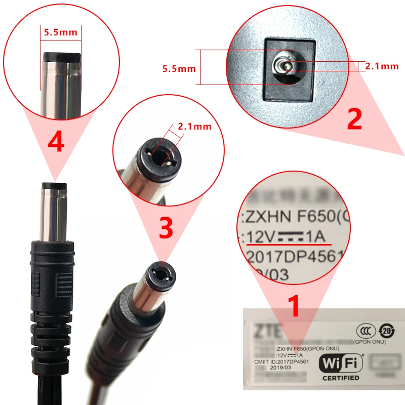 SMPS-12W-E011 Power Adapter Input 110 ~220V AC DC Adaptor 12V Power ...