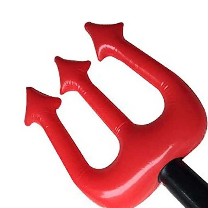 Party Accessory Halloween Decoration Inflatable Devil Trident 85cm Air ...