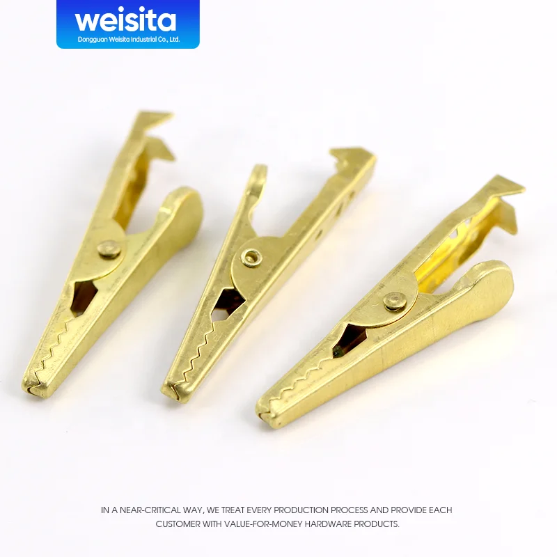 In 2020,The New Hot Metal Crocodile Clip Gold And Rose Gold ...