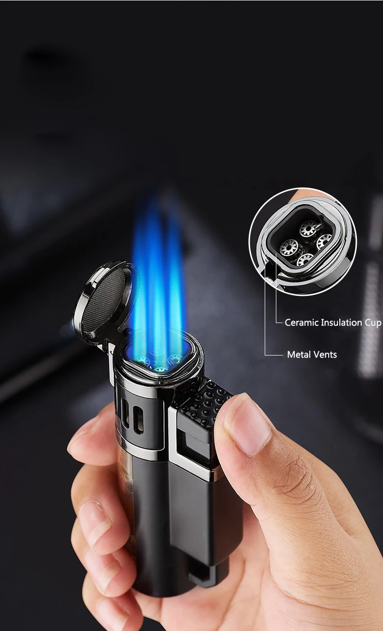 DEBANG Torch Jet Flame Lighters Custom Logo Windproof Refillable Strong ...