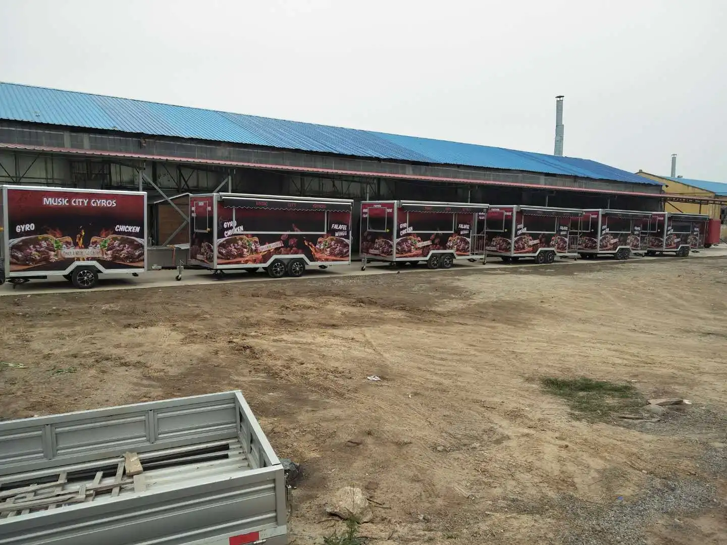 Hot Sell in USA Kebab Truck with Snack Machine Mobile BBQ Fast Food Cart