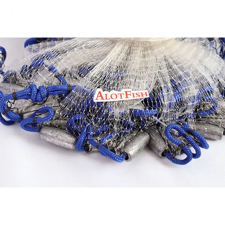 AlotFish 6FT American Style Nylon Mono Throw Cast Net Fishing Cast Net ...