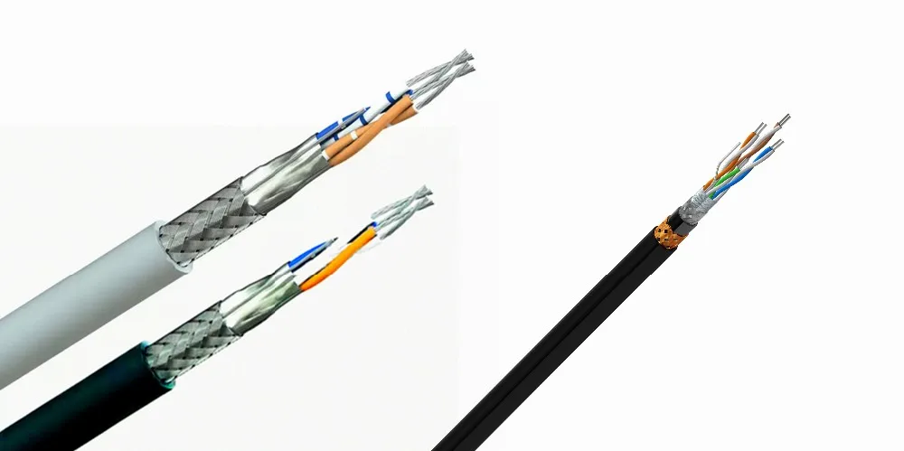 Twisted Pair Shielded Cable Industrial Line RS485 2x2x22awg