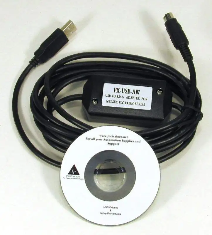 Mitsubishi FX-USB-AW Programming Cable for FX3U FX2N PLC