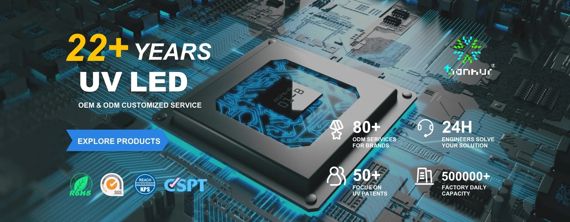 Zhuhai Tianhui Electronic Co., Ltd. - UV LED, UV LED Module