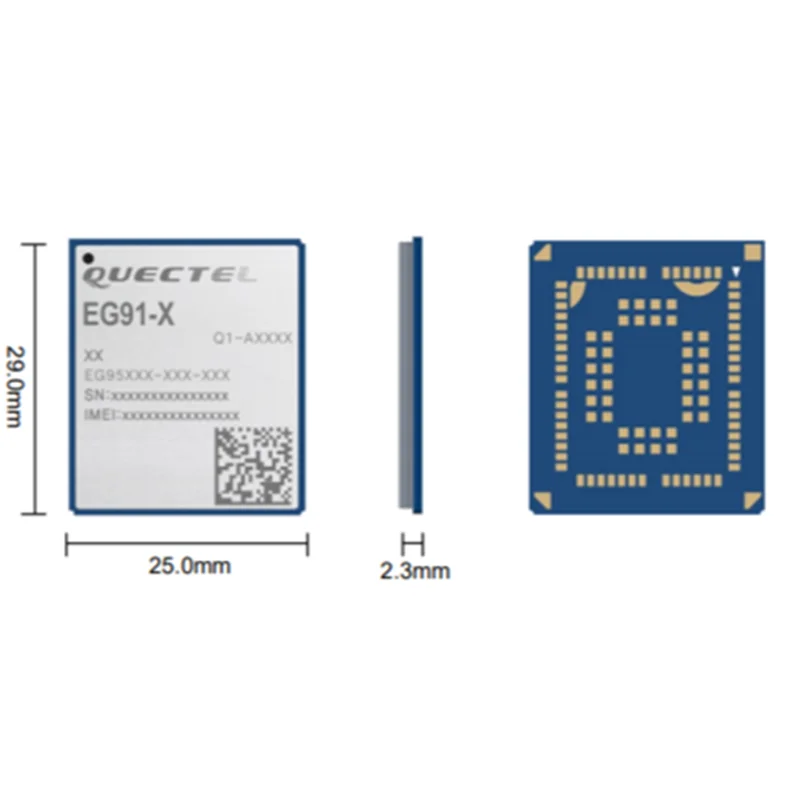 Quectel LTE 4G GSM GPRS IOT WIFI MODULE EG91 series Cat1 LTE NB-IoT M2M ...