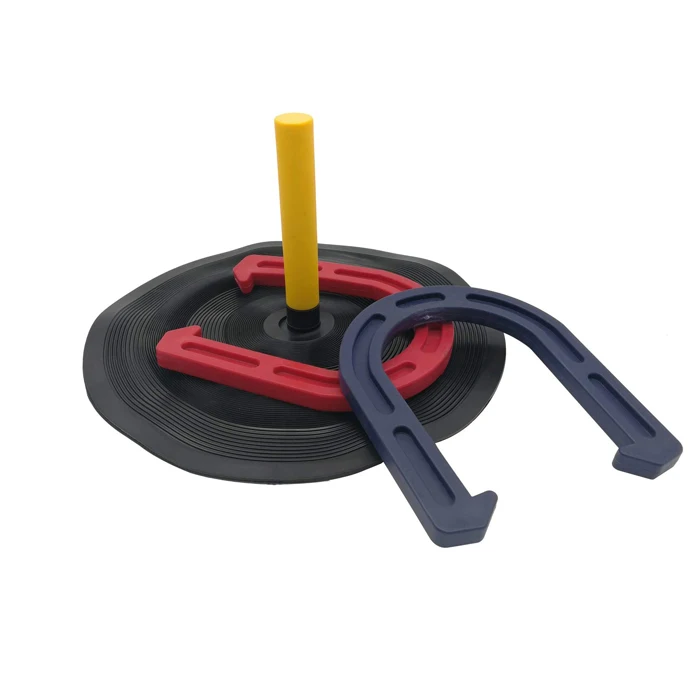 Indoor Outdoor Rubber Horseshoe Game Set - Customizable