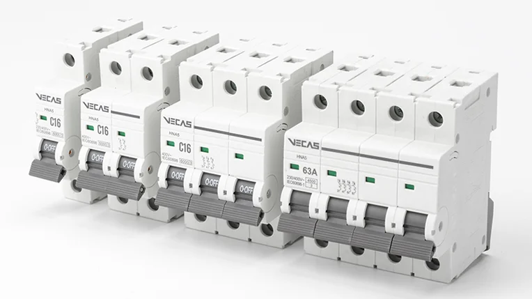 Vecas Iec60898 Hna5 Series Mcb Miniature Circuit Breaker 3ka/4.5ka/6ka/10ka 6 Amp-63 Amp Mcb 1 2 ...
