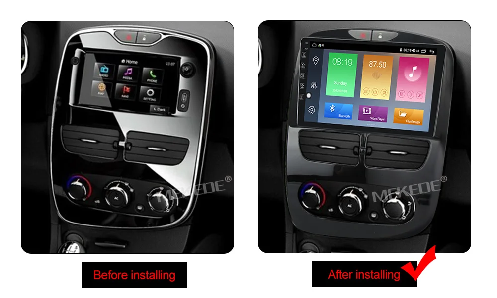 M Series 2din Android Car Radio Video Player For Renault Clio 2012-2016 ...