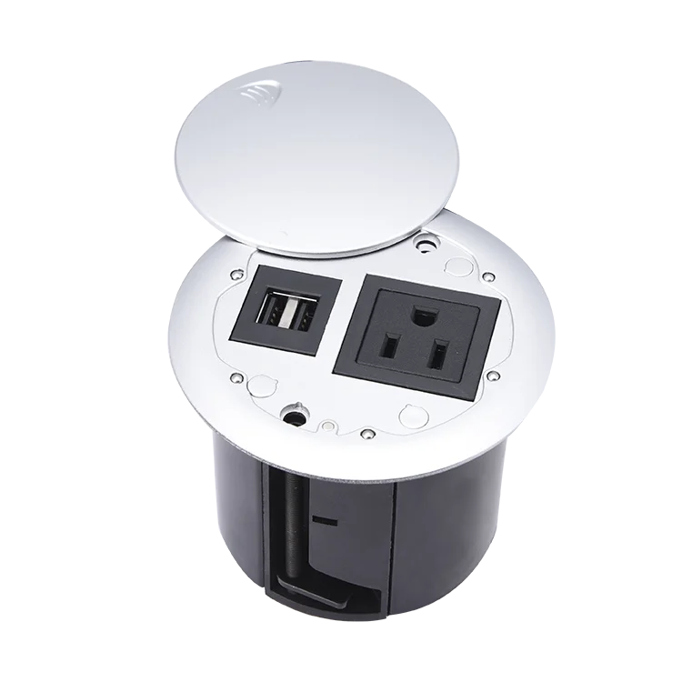 Fireproof Socket Outlet - Built-in Sliding Swivel Cover Sofa