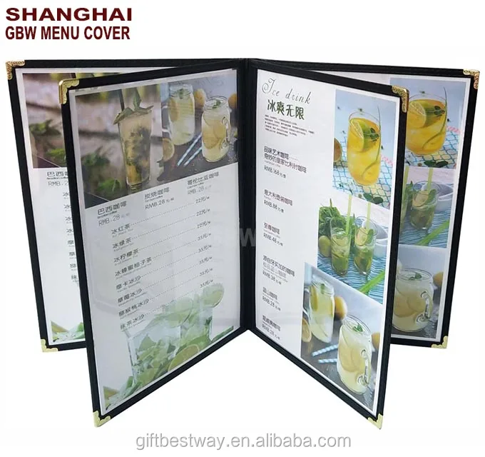 Clear Vinyl A4 Plastic Menu Covers - GBW Hotel Supplies