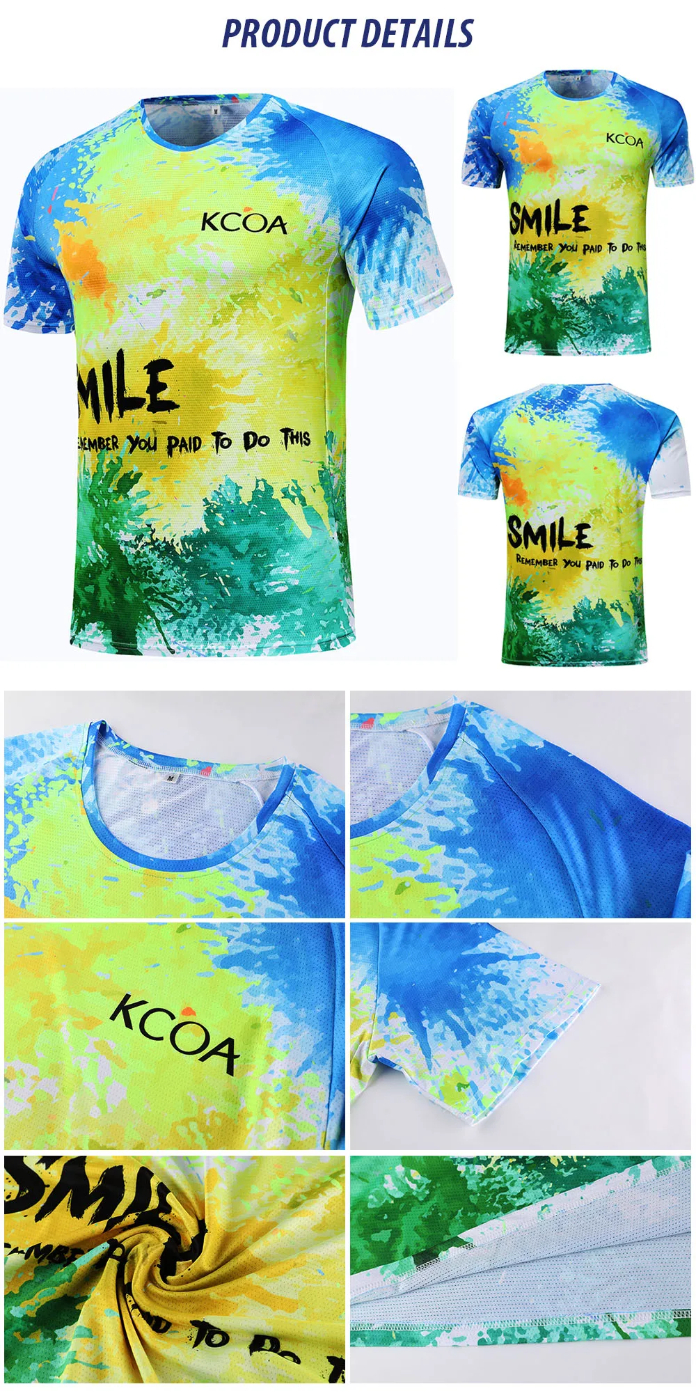 2020 Sublimation Running Tee Shirts - Customized Sportswear