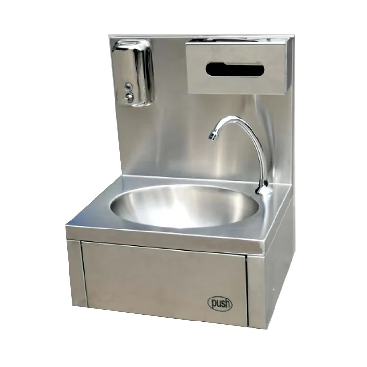 Commercial Stainless Steel Knee Operated Hand Washing Sink