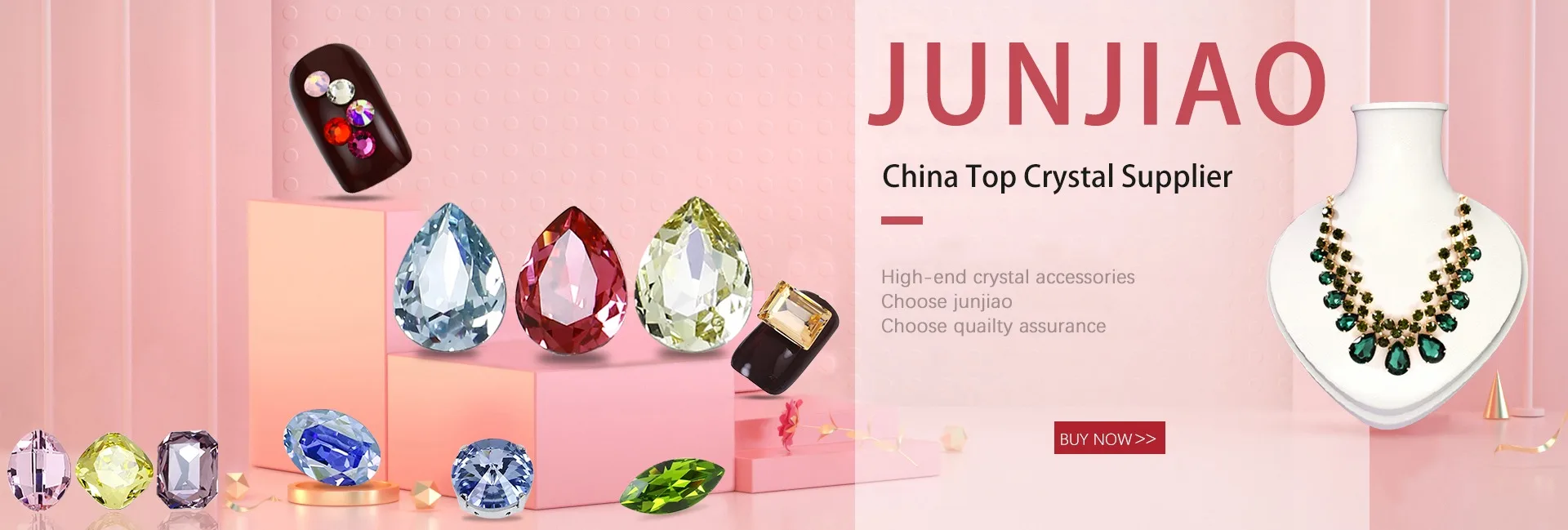 Yiwu Junjiao Crystal Co., Ltd. - fancy stone, sew on stone