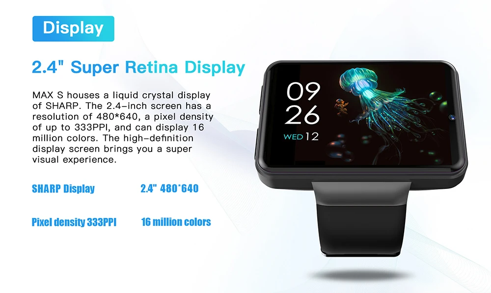 Ticwris Max S 4g Smart Watch Android Quad Core 3gb+32gb Heart Rate ...