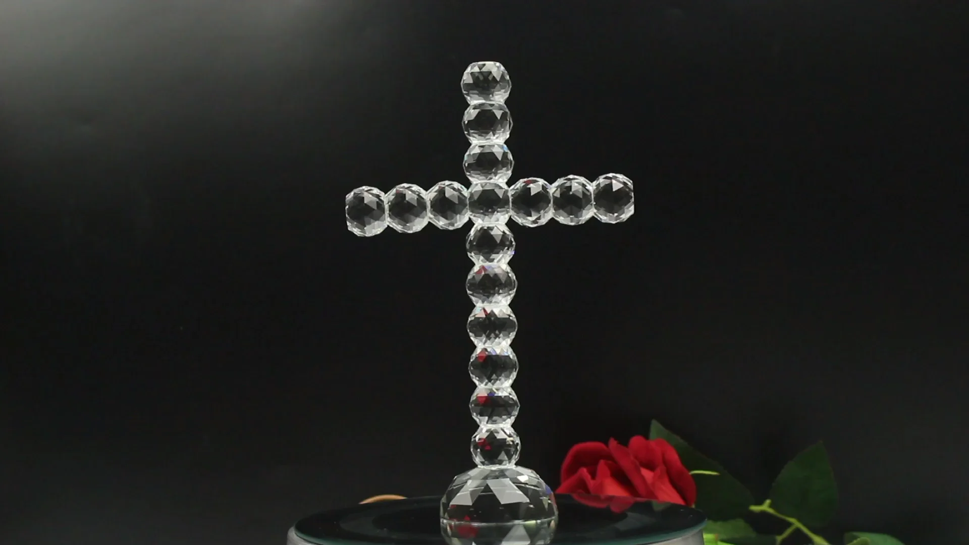 Beautiful Crystal Glass Cross For Church Decoration - Buy Glass Cross ...