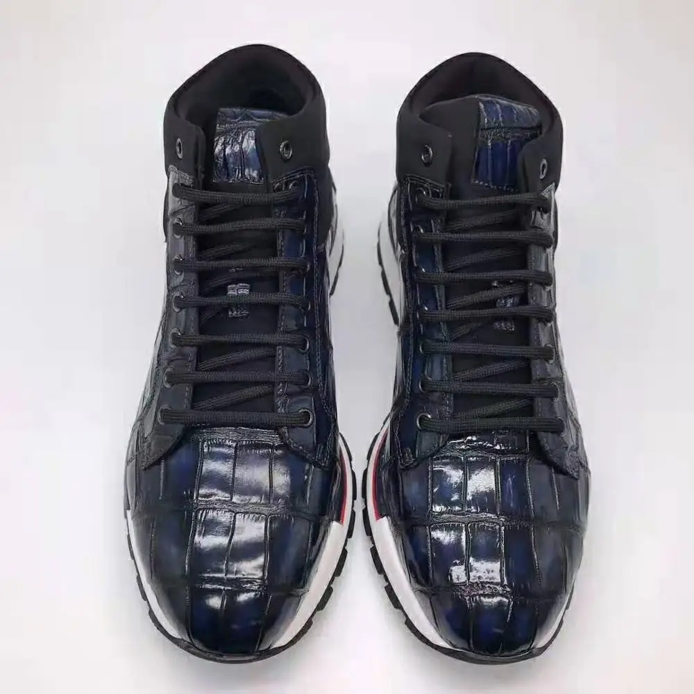 Alibaba Wholesale Sports Shoes Good Quality Crocodile Genuine Leather ...