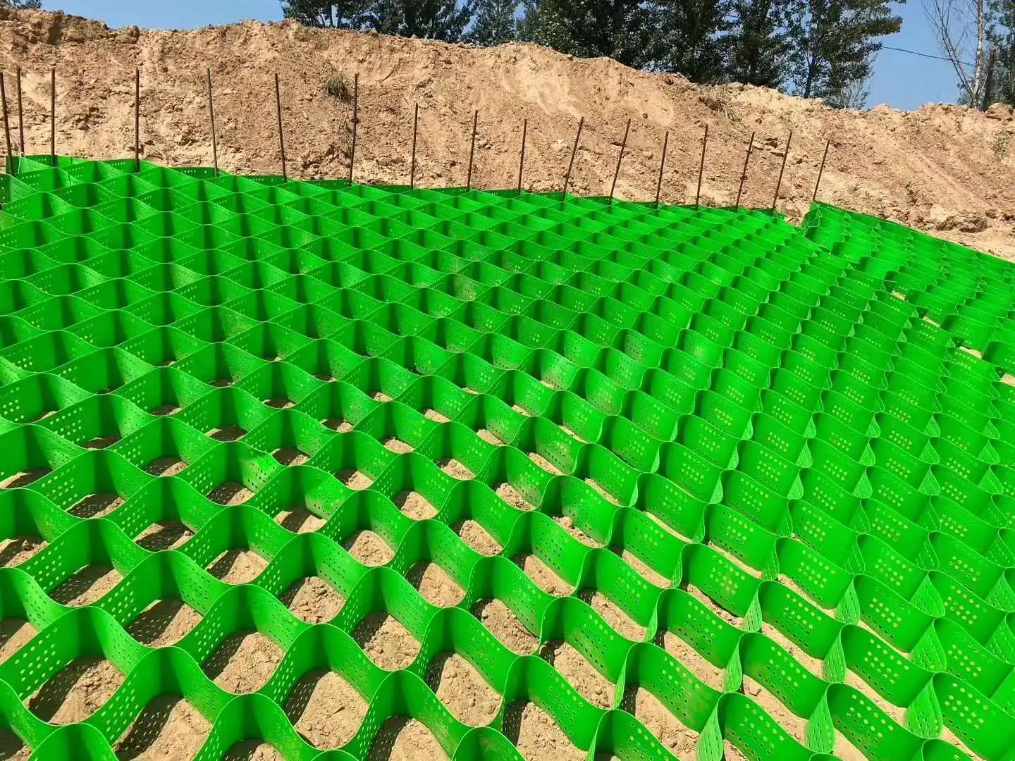 Plastic Driveway Gravel Grid Geocells for Soil Stabilization Geocell ...