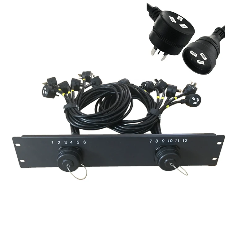 19 Core Socapex to AU Piggyback Plugs - Power Distribution