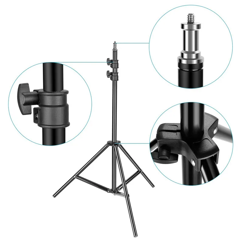 2m Tripod Video Light Stand Ring Light Tripod for Youtube