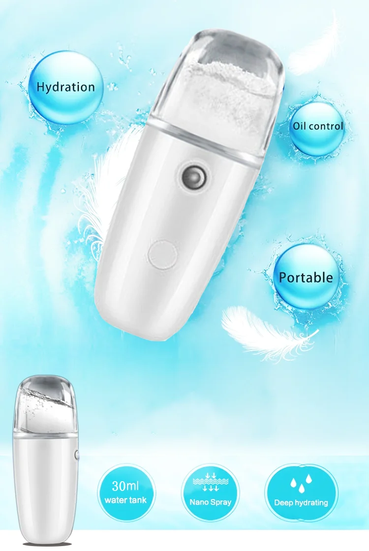 Portable Handy Mist Sprayer Rechargeable Atomizer Nebulizer Humidifier ...