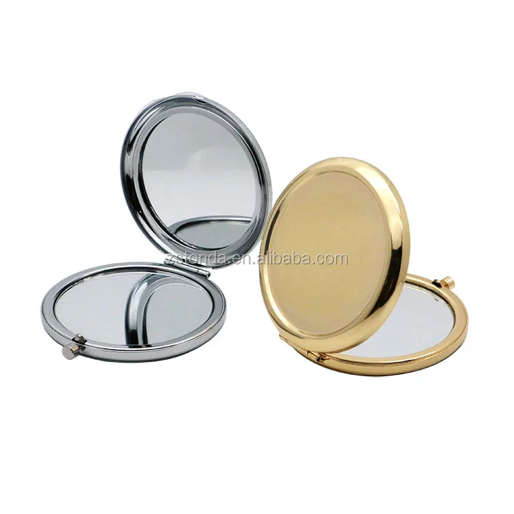 70mm Sublimation Blank Compact Pocket Mirrors for Makeup