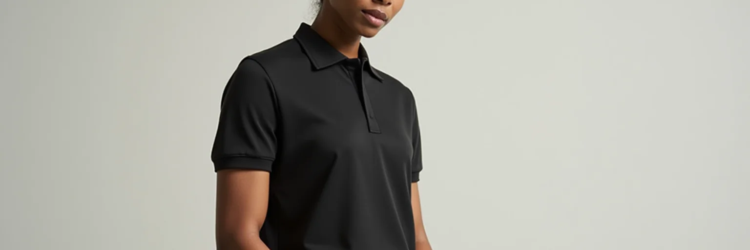 Plain Black Polo Top – Stylish 2025 Wardrobe Essential on Alibaba.com