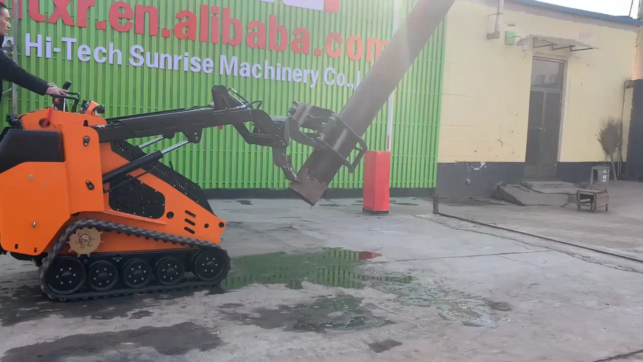 Small Hydraulic Lifting Arms Sugar Cane Grab Attach Front Rotating Log ...