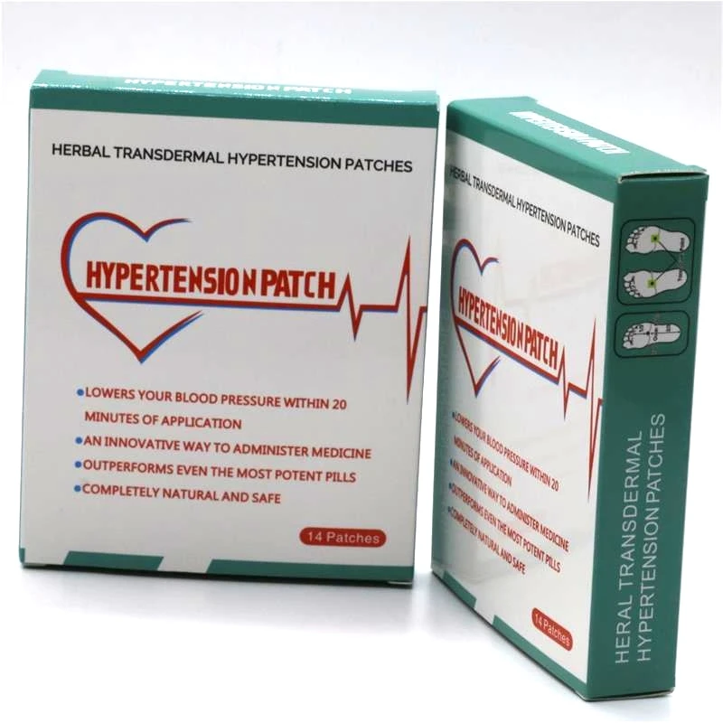 28 Pieces=2 Boxes Clinical Hypertension Herbal Hypertension Patches High Blood Pressure Medicine ...