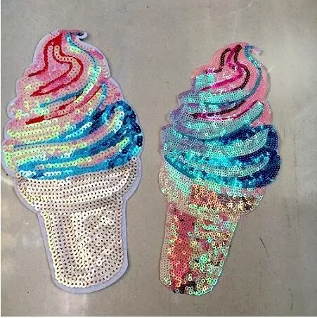 5 Mix and Match Sequin Stickers - Shiny Ice Cream Stitches
