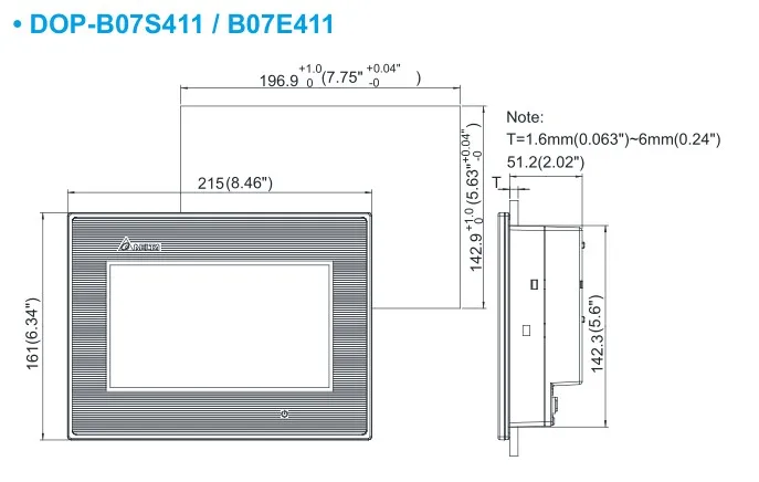 Dop-b07s411 Delta Electronics 7 Inch Tft Lcd Touch Panel Hmi - Buy Mcgs ...