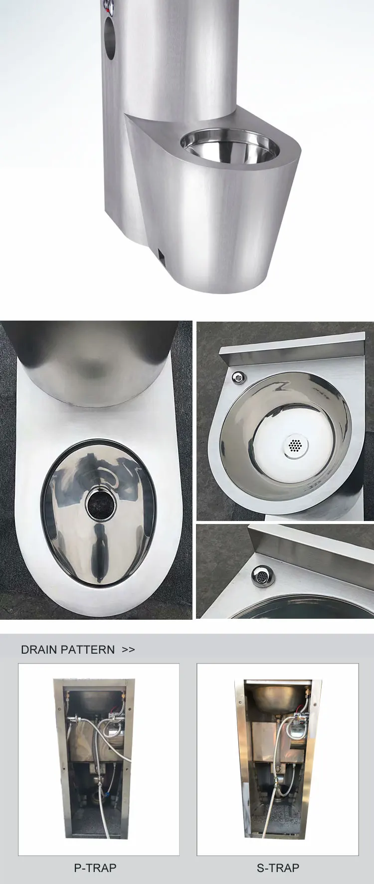 Stainless Steel Combination Toilet Pan Prison Toilet And Sink Combos ...