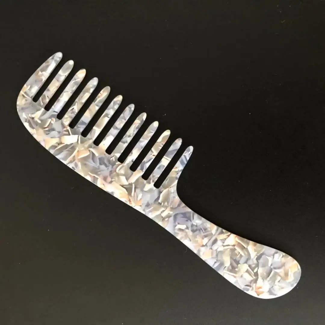 Gift For Long Hair Handmade Cellulose Acetate Hair Comb With Handle ...