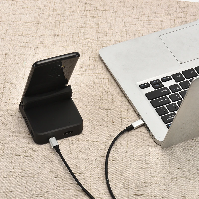 Portable TV Adapter Dock with USB-C PD Charging Stand