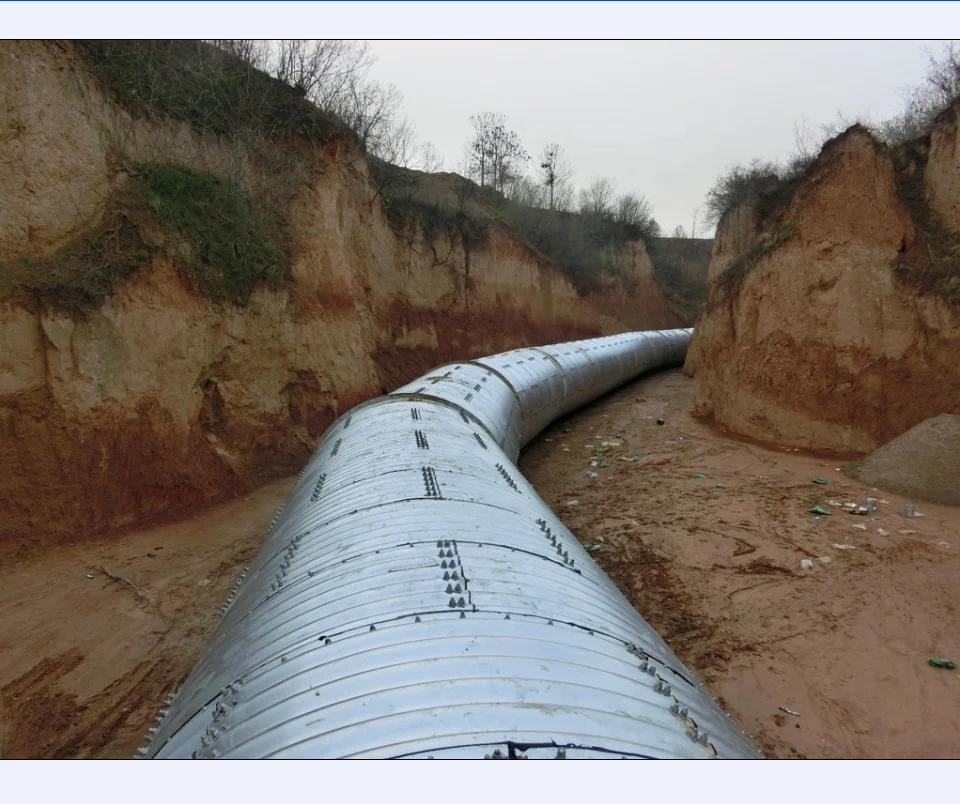 Large Diameter Corrugated Steel Pipe Widely Used In Storm Sewers ...