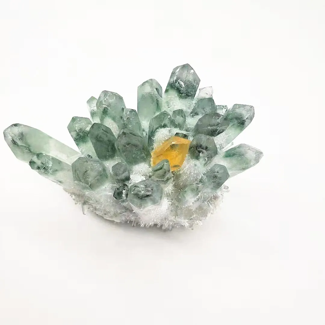 Wholesale Healing Energy Quartz Phantom Cluster Green Ghost Crystal ...