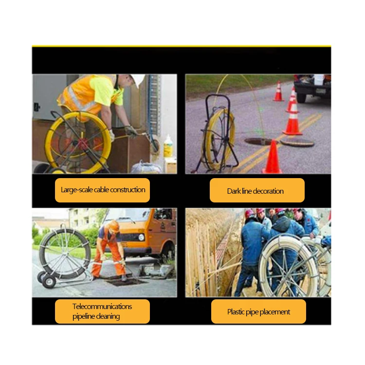 14mm 250m Fiberglass Cable Pulling Duct Rodder And Duct Snake Puller ...